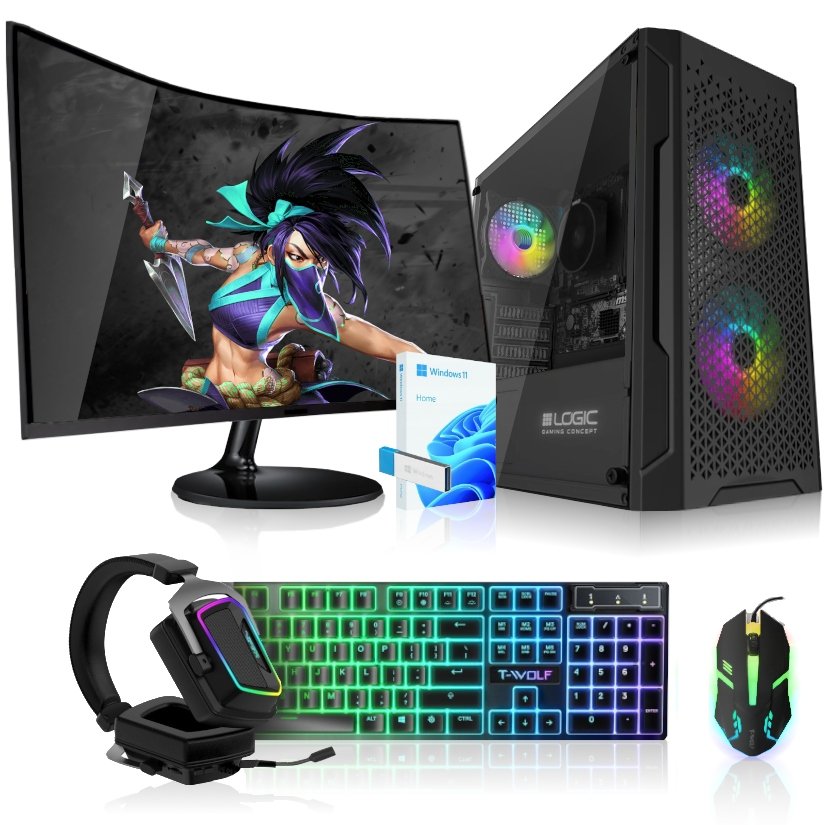 ZESTAW KOMPUTER GAMINGOWY DO GIER AERO X7 / RYZEN 5 / VEGA 7 / 16GB / SSD - Actina | Sklep EMPIK.COM