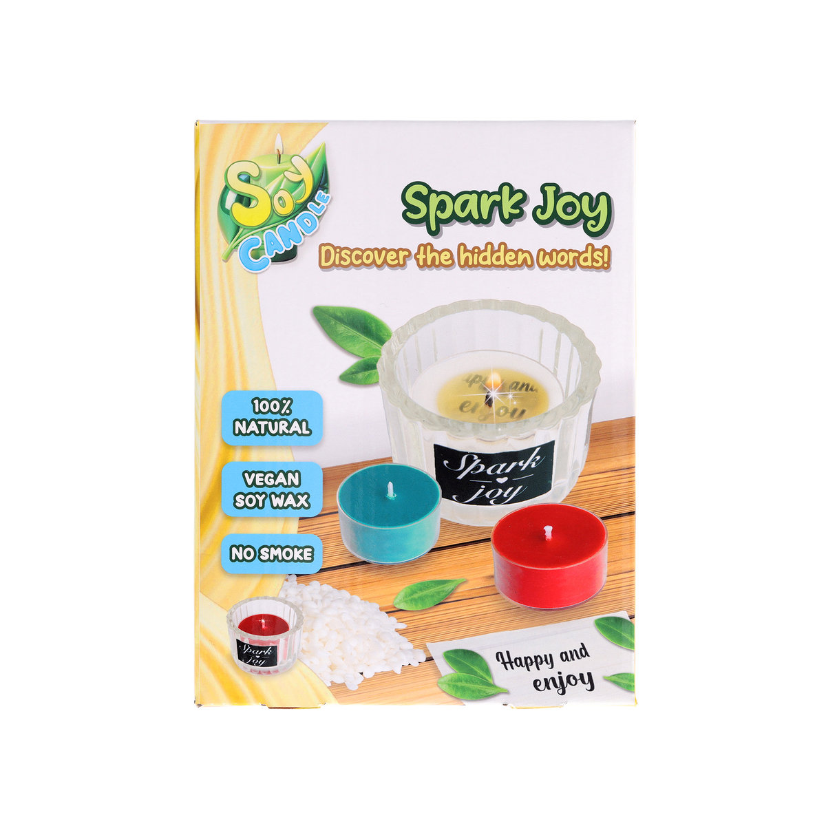 Zestaw kreatywny dla dzieci Strigo Spark Joy stwórz sojową świecę DIY ...