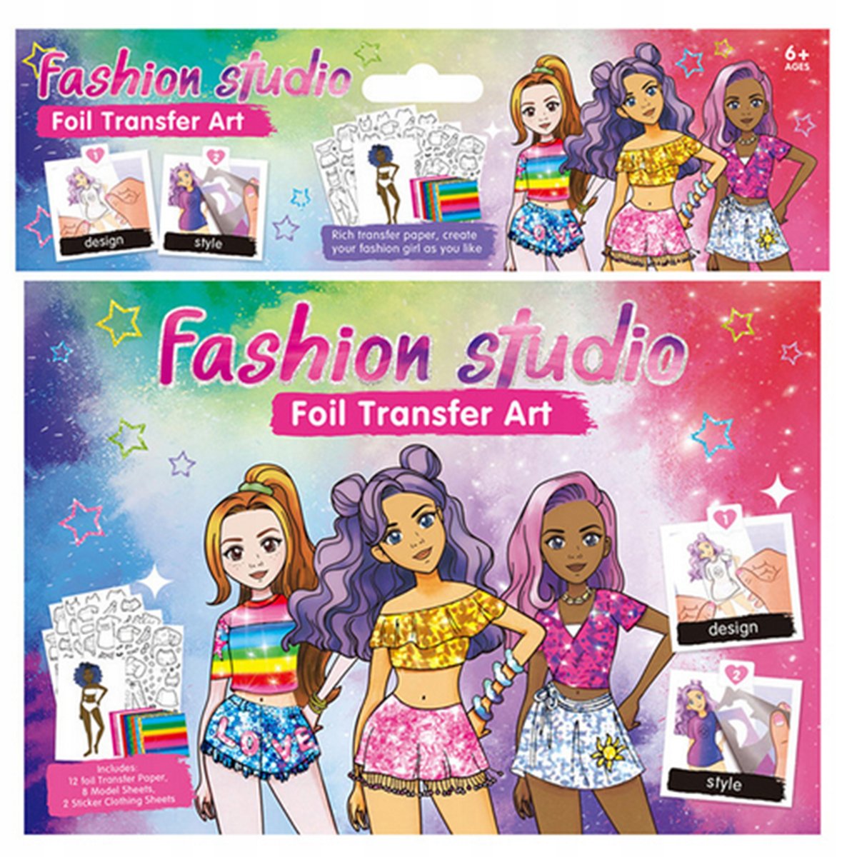 Zestaw Kreatywny Do Robienia Stylizacji Studio Mody MEGA Dla Dzieci ...