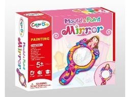 Zestaw Kreatywny Plastyczny Lusterko Forma Gips Farbki - Lean Toys ...