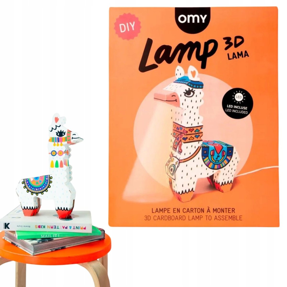 Zestaw Kreatywny Zrób To Sam Diy Lampa 3D Omy Na Usb - Lama - Omy ...
