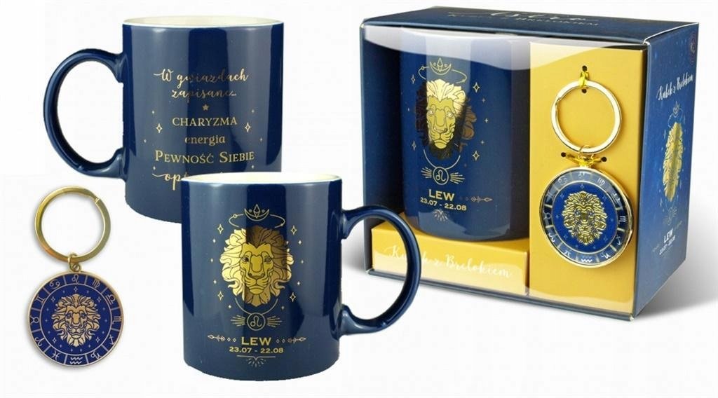 Zestaw Kubek + Brelok Astro-Lew, Pan Dragon - Pan Dragon | Sklep EMPIK.COM