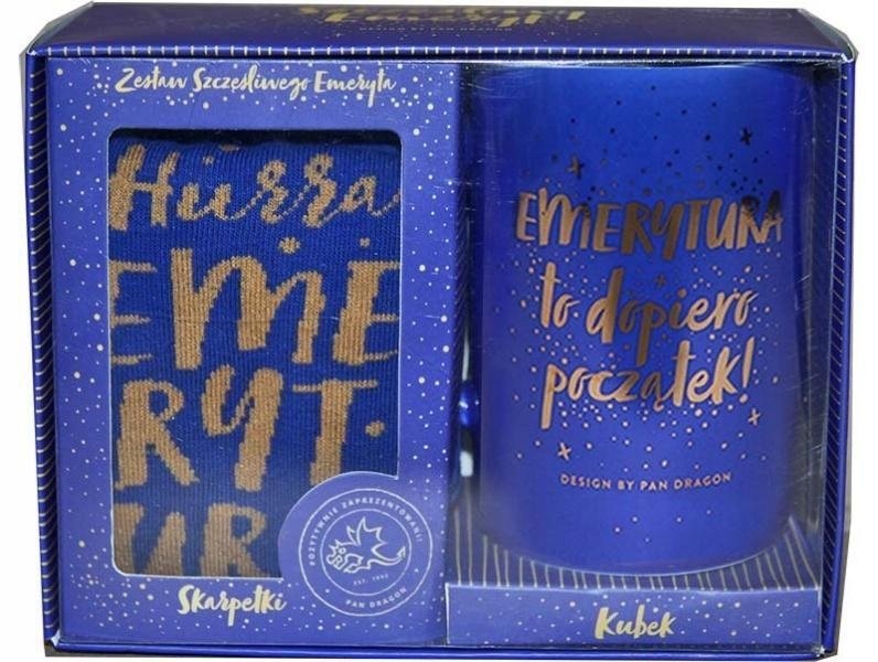 Zestaw Kubek ceramiczny + Skarpety Emerytura, Pan Dragon - Pan Dragon ...