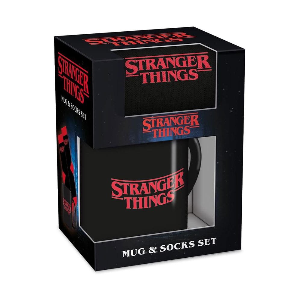 Zestaw Kubek i Skarpety z Logo Stranger Things dla Fanów Lat 80-tych ...
