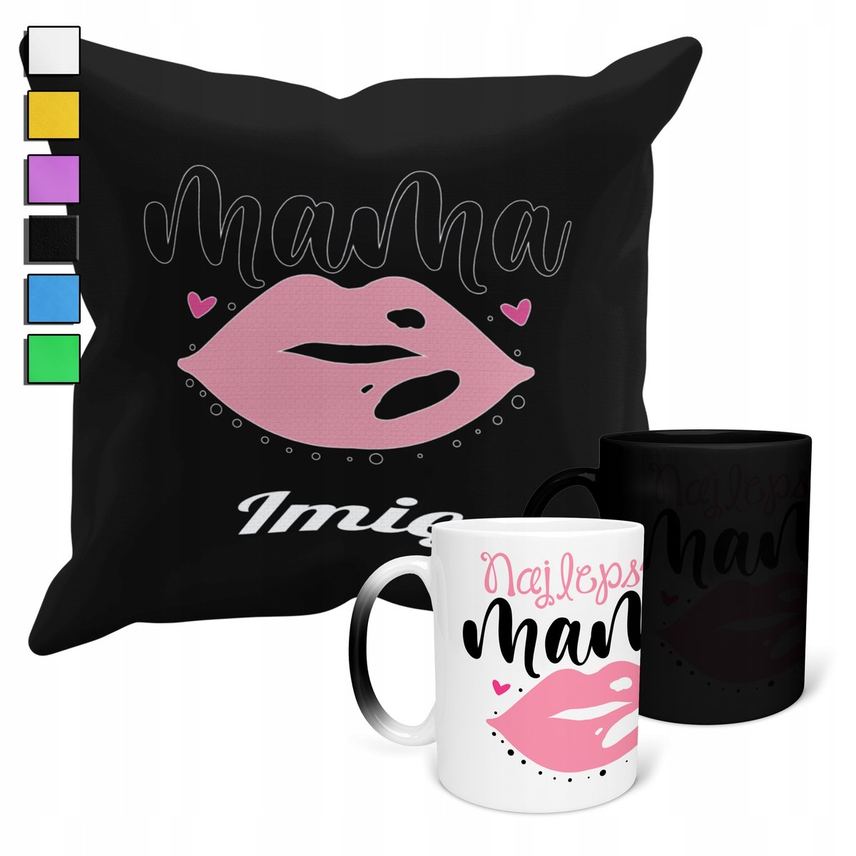 Zestaw Kubek + Poduszka Z Poszewką- Prezent Dla Fana Dzień Mamy + Imię - Inna marka | Sklep ...