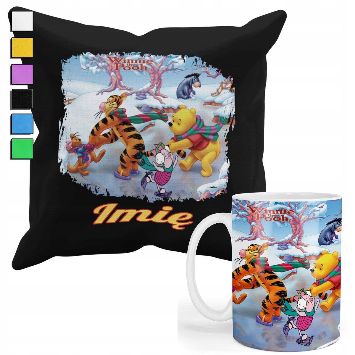 Zestaw Kubek + Poduszka Z Poszewką- Prezent Dla Fana Kubuś Puchatek+ Imię - Inna marka | Sklep ...