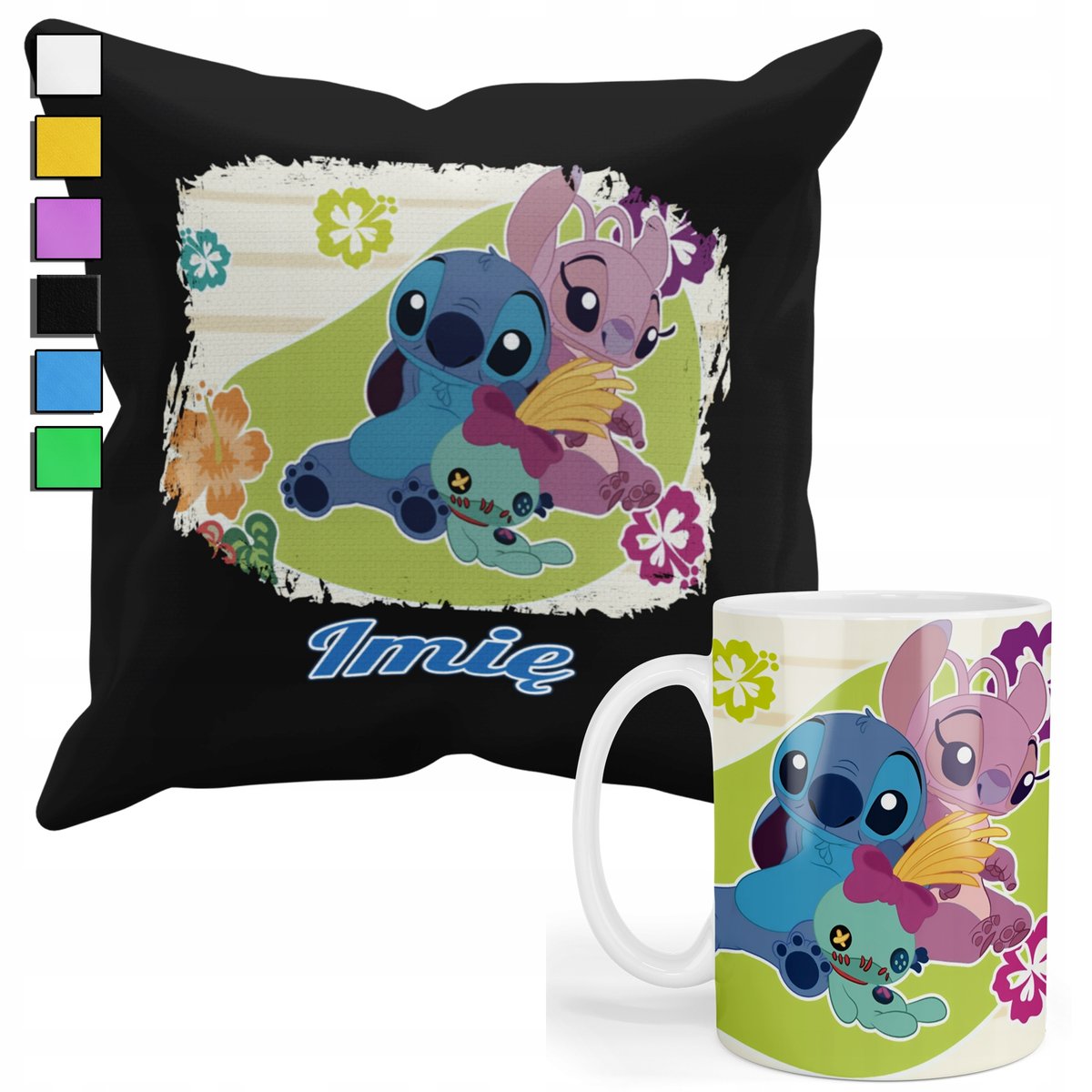 Zestaw Kubek + Poduszka Z Poszewką- Prezent Dla Fana Lilo&Stich + Imię - Inna marka | Sklep ...
