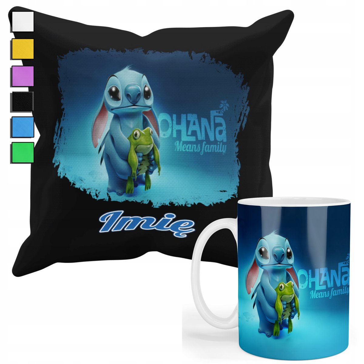 Zestaw Kubek + Poduszka Z Poszewką- Prezent Dla Fana Lilo&Stich + Imię - Inna marka | Sklep ...