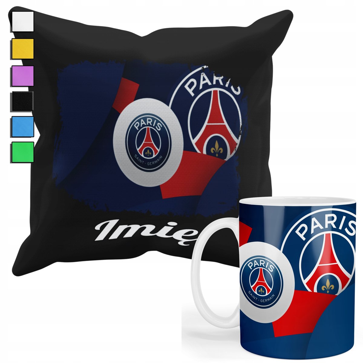 Zestaw Kubek + Poduszka Z Poszewką- Prezent Dla Fanatyka Psg Piłka ...