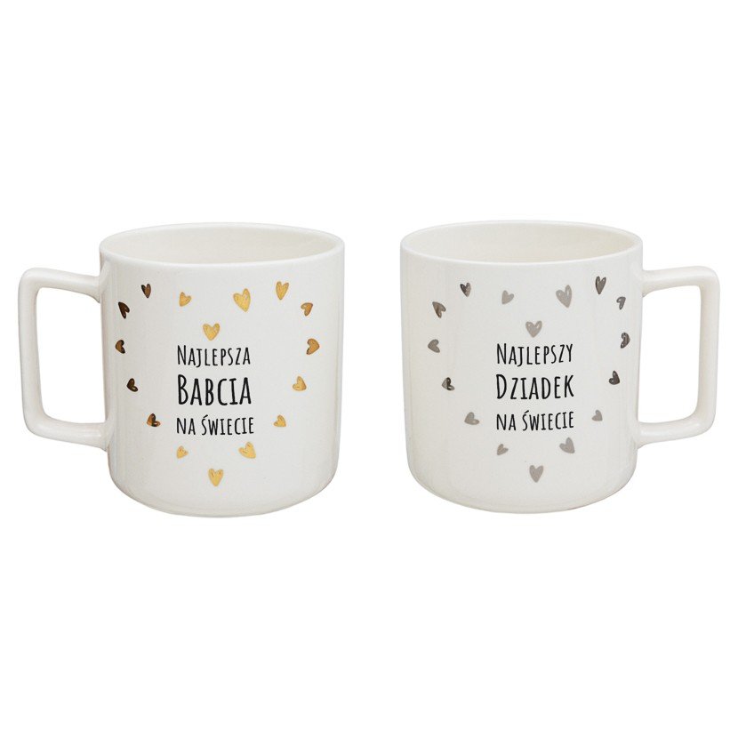 Zestaw kubków z napisami, Dzień Babci i Dziadka, 2 x 330 ml - Empik ...