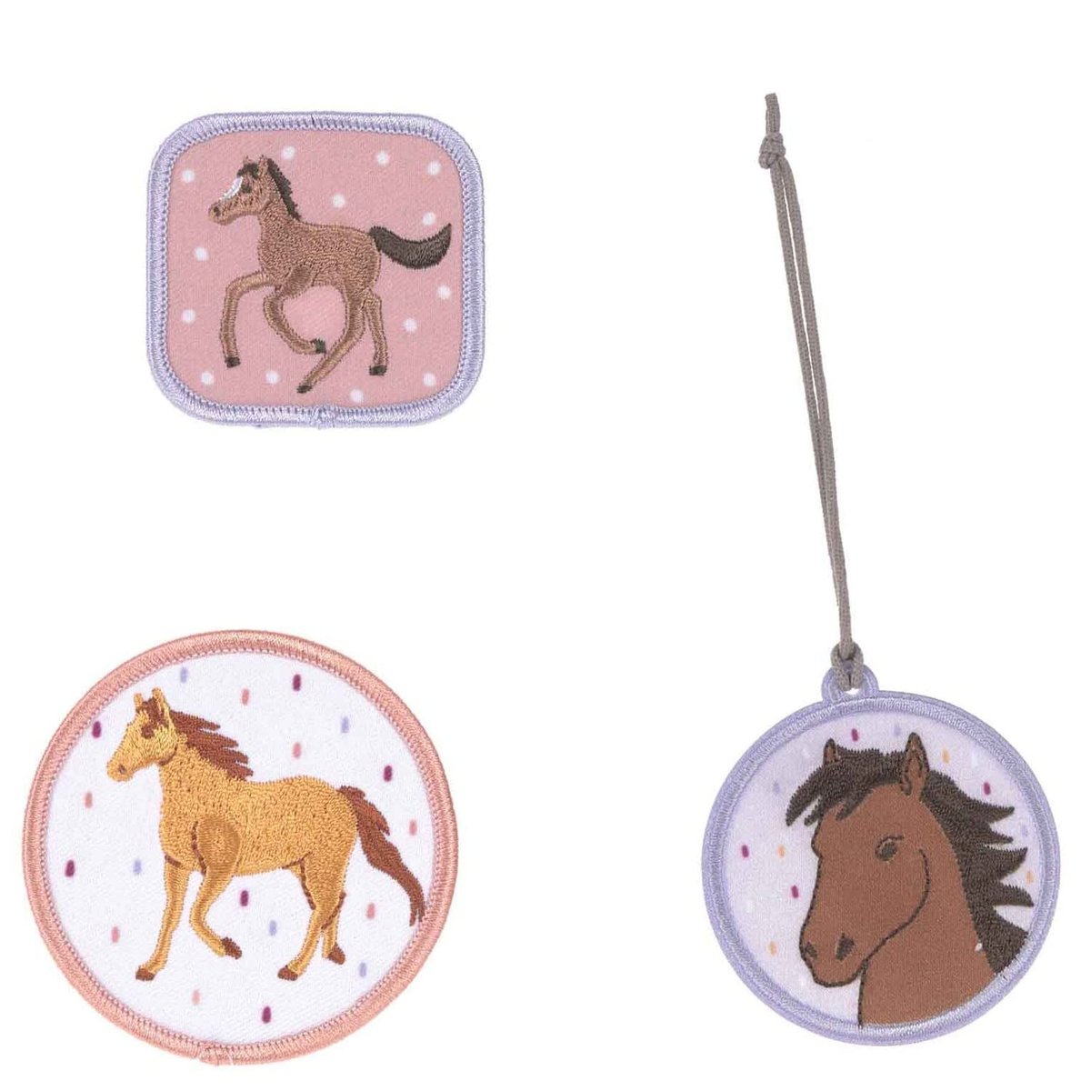 Zestaw Lässig Zawieszek I Naszywek Do Szkoły Z Motywem Konia - Średni ...