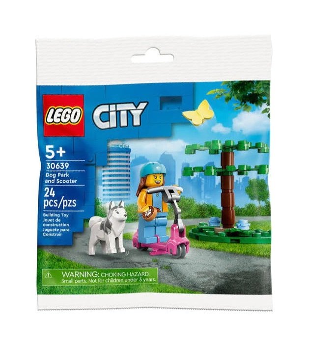 Zestaw LEGO City – Dog Park and Scooter #30639 (polybag, klocki ...