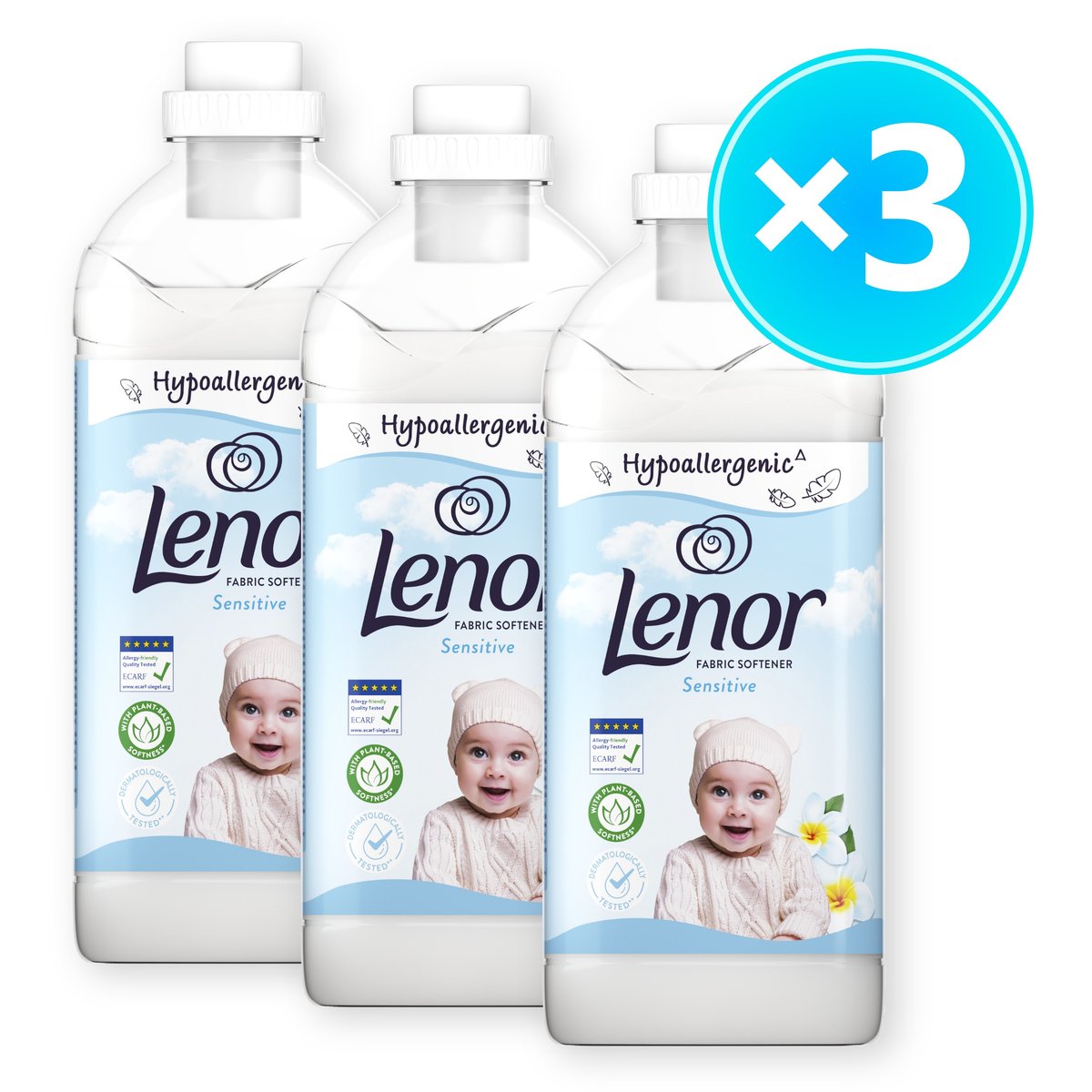 ZESTAW Lenor Sensitive 1,6L 3 SZT - P&G | Sklep EMPIK.COM