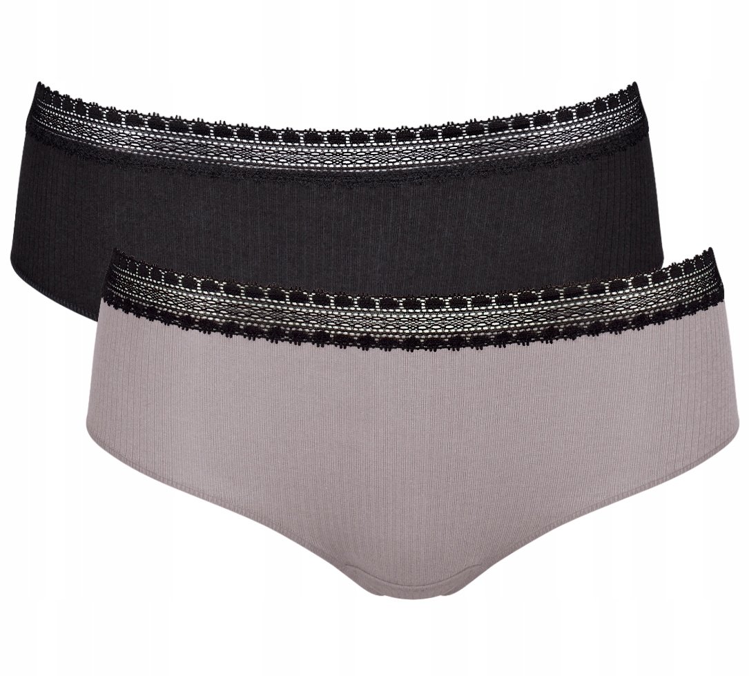 Zestaw MAJTKI DAMSKIE z koronką 2 sztuki Sloggi GO Ribbed R Hipster C2P XL - Sloggi | Moda Sklep ...