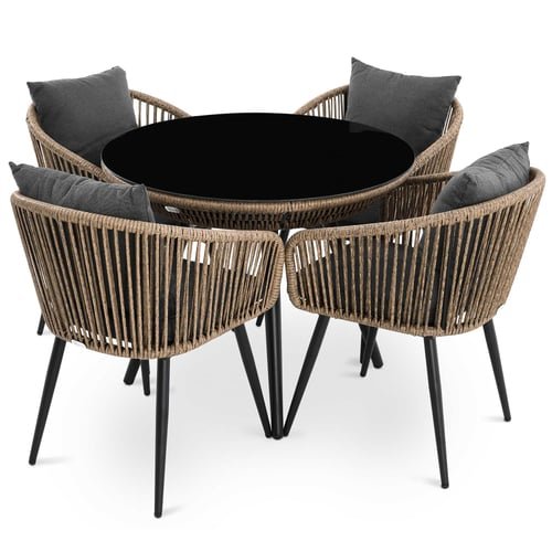 Zestaw mebli ogrodowych Rieti stół z 4 fotelami di volio - di volio ...