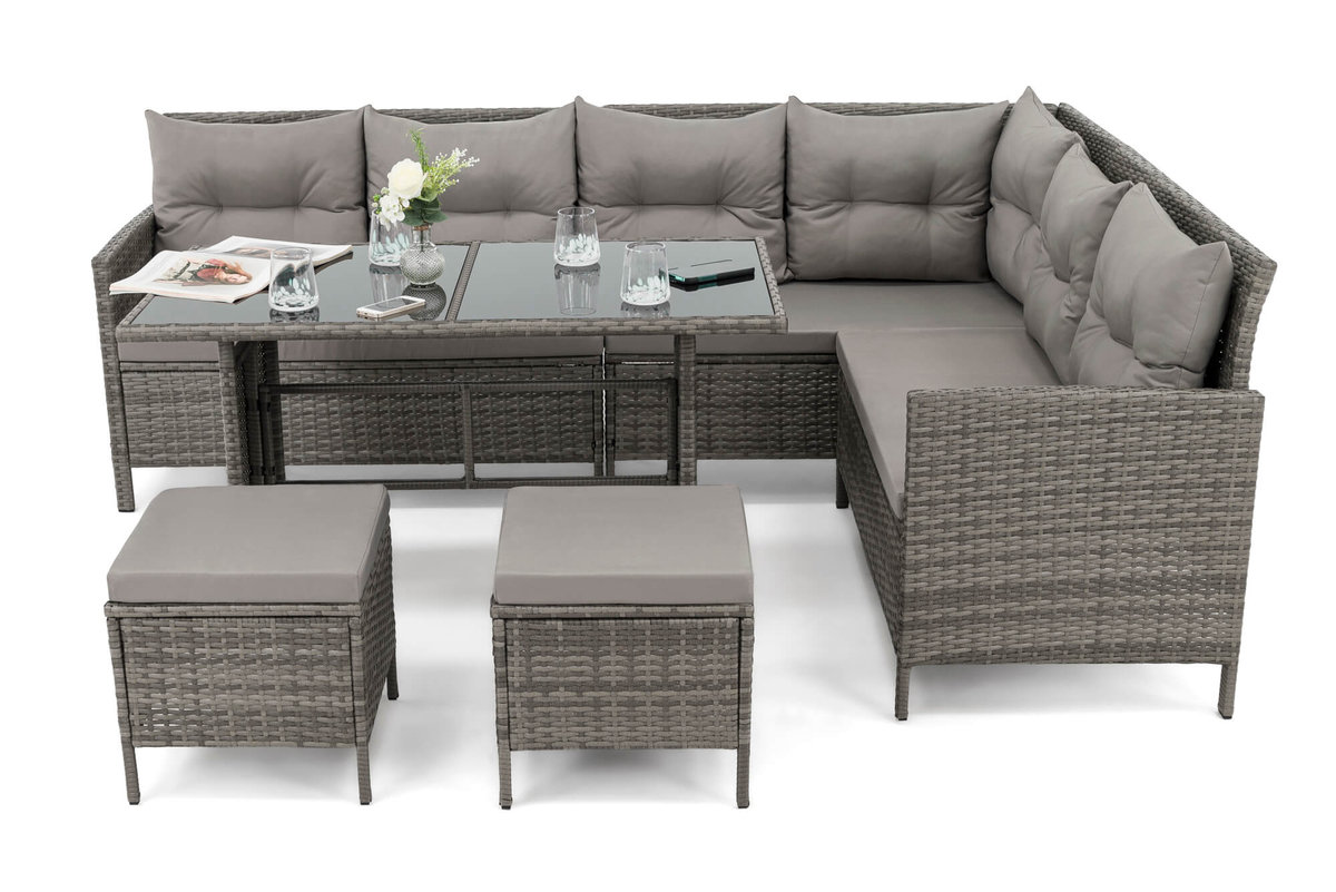 Zestaw mebli ogrodowych technorattan meble do ogrodu i na taras ...