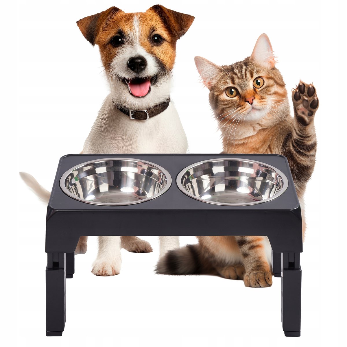 Zestaw misek dla pupila z regulacją wysokości STAL NIERDZEWNA woda KARMA - Marketia Home | Sklep ...