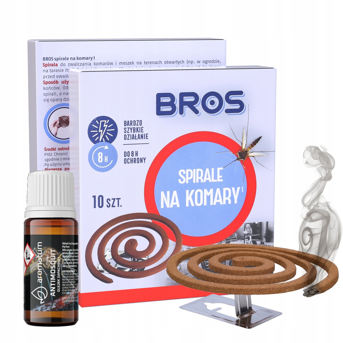 Zestaw Na Komary Spirale Bros 10 Szt + Olejek - Aromatum | Sklep EMPIK.COM