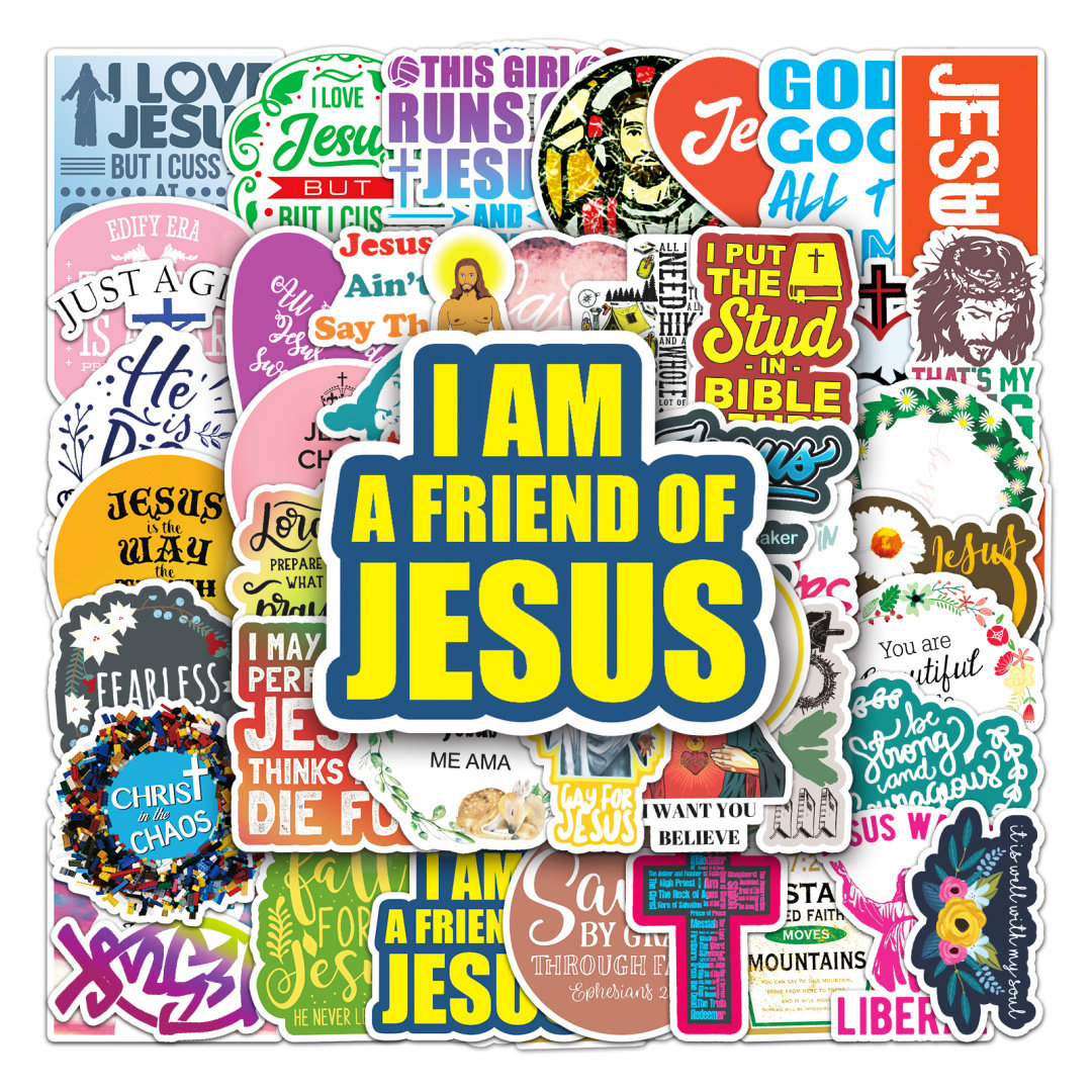 Zestaw Naklejek Wlepki StickerBomb Jezus Friend Bóg Miłość Wiara N590 - Inna marka | Sklep EMPIK.COM