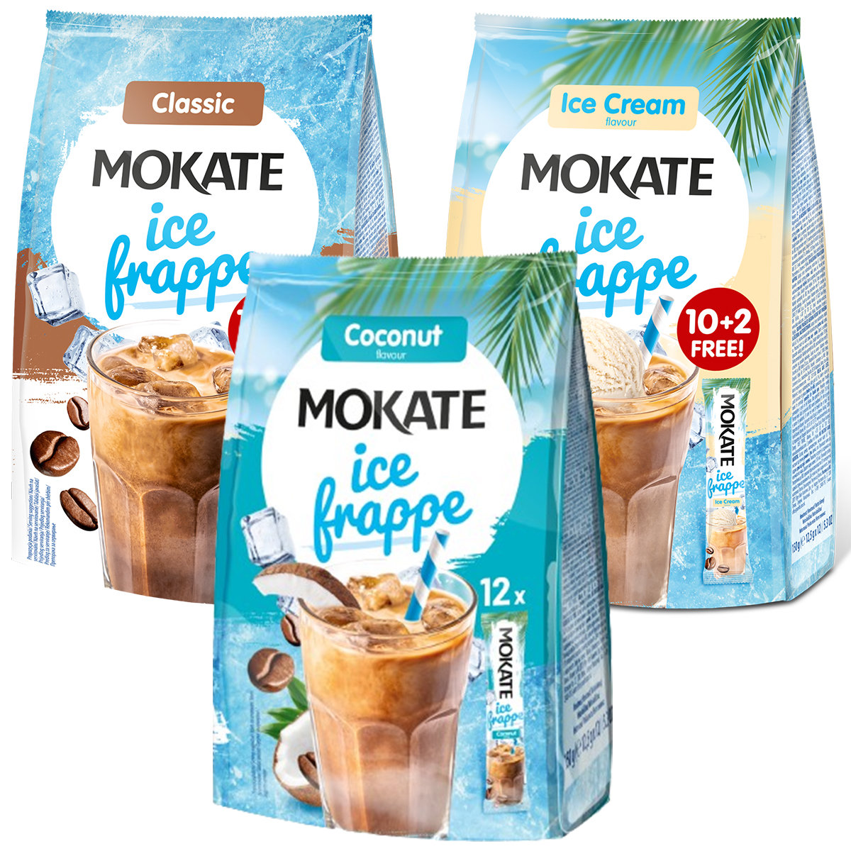 Zestaw Napój Kawowy Kawa Mrożona Mokate Ice Frappe Mix Smaków Na Zimno 3szt - Mokate | Sklep ...