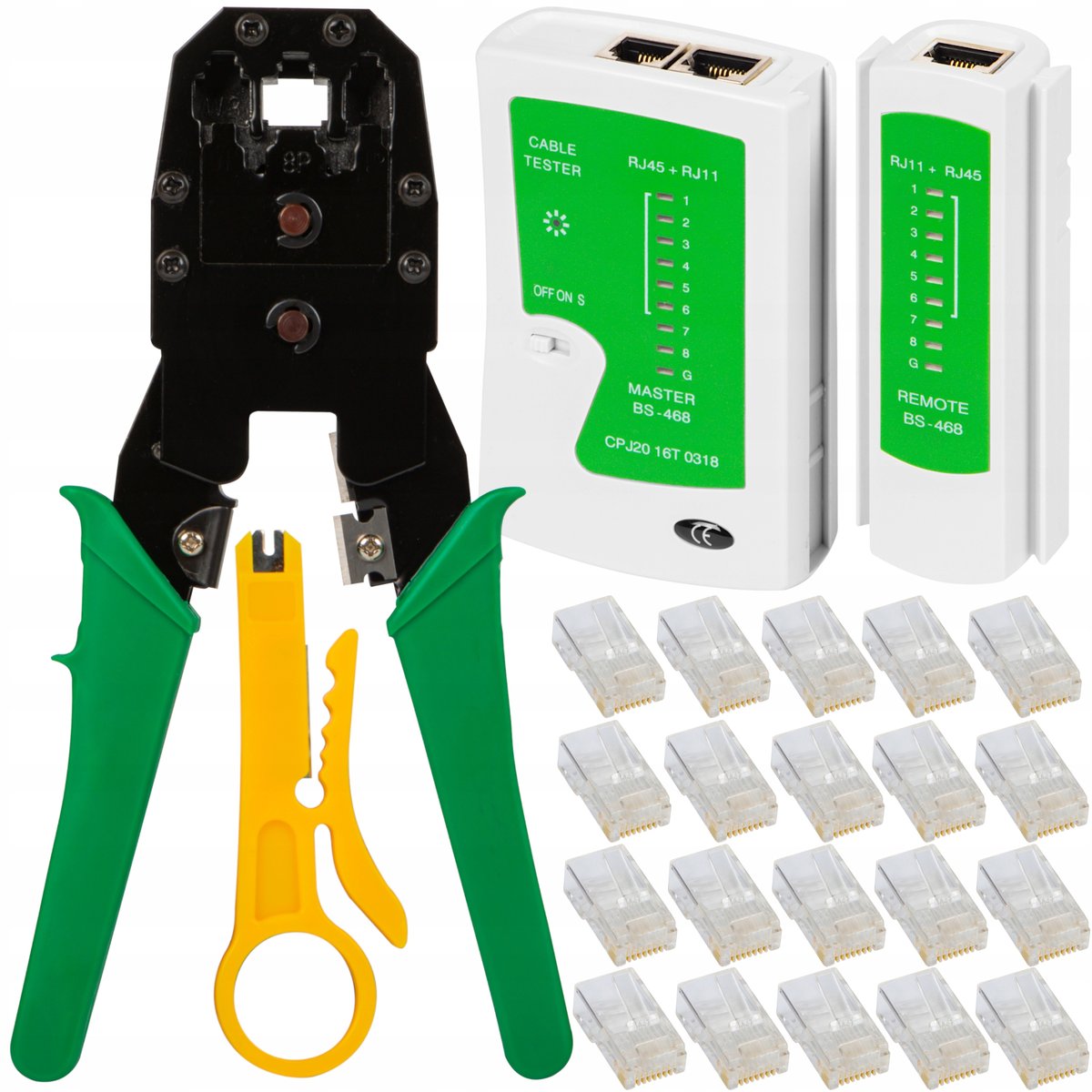 ZESTAW NARZĘDZI SIECIOWYCH PASS THROUGH RJ45 LAN - Inna marka | Sklep ...