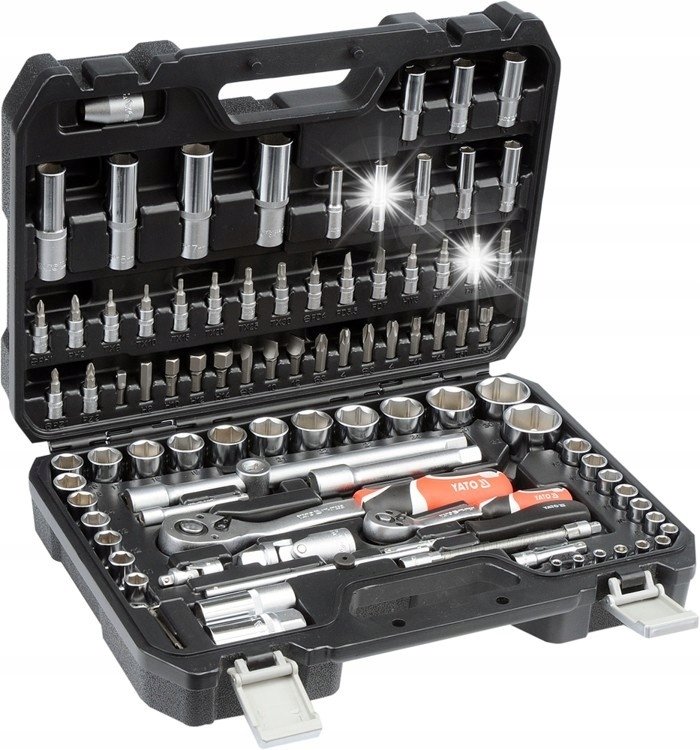 ZESTAW NARZĘDZIOWY KLUCZE NASADOWE WKRĘTAKI GRZECHOTKI BITY YATO 1/2" 94el - Inna marka | Sklep ...