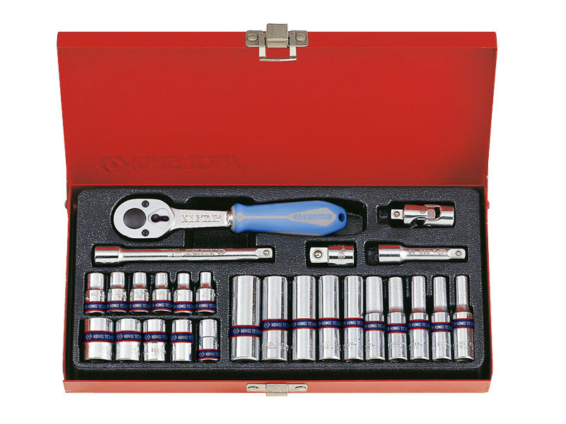 Zestaw nasadek KING TONY 2526MR, 1/4'', 6-kątne, 4-13 mm - KING TONY | Sklep EMPIK.COM