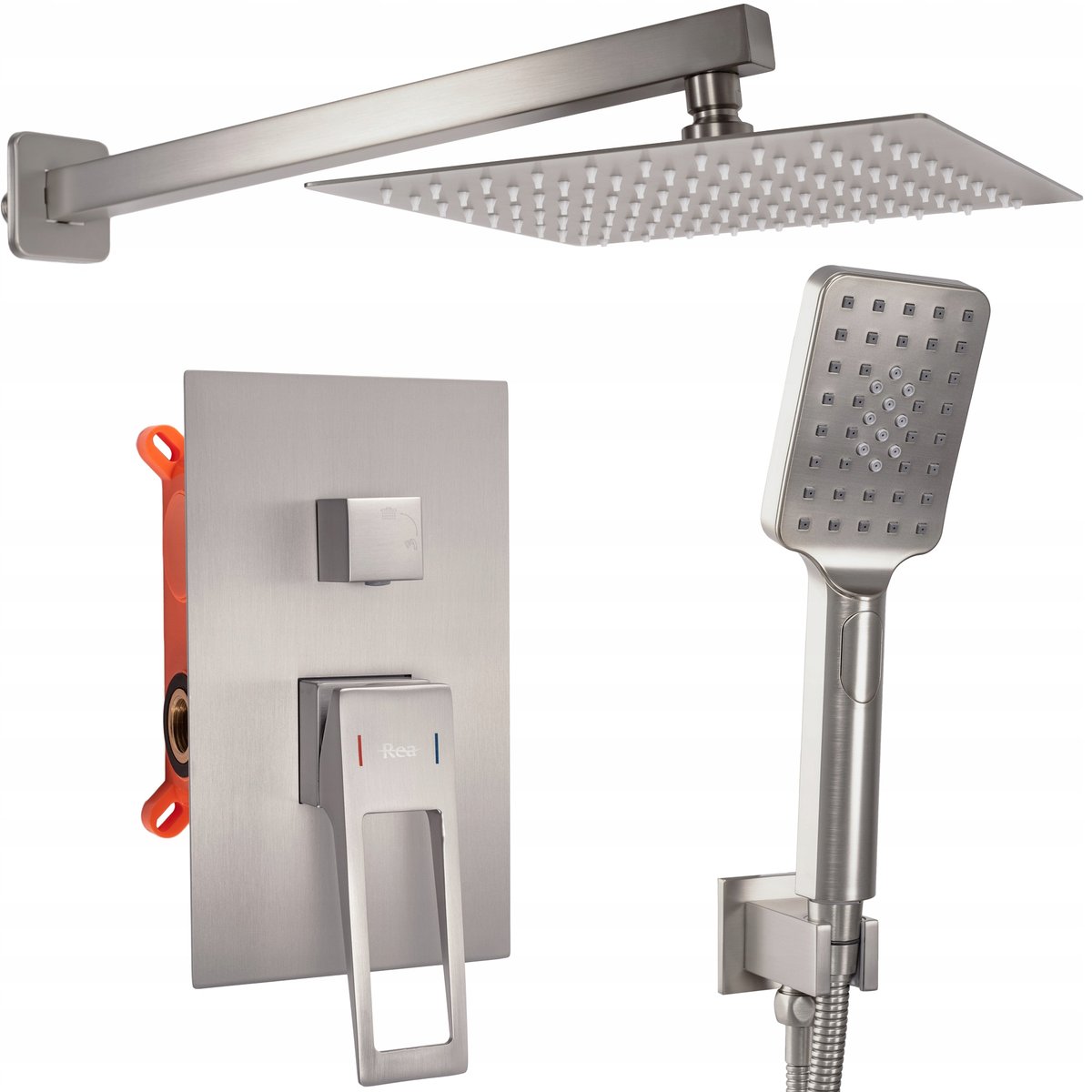 Zestaw Natryskowy Parker Niklowany Podtynkowy Rea - Rea | Sklep EMPIK.COM