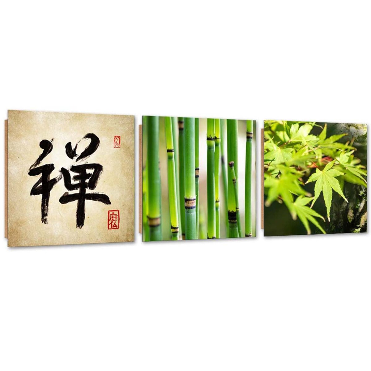 Zestaw obrazów Deco Panel, Zielona Azja (Rozmiar 90x30) - Inna marka ...