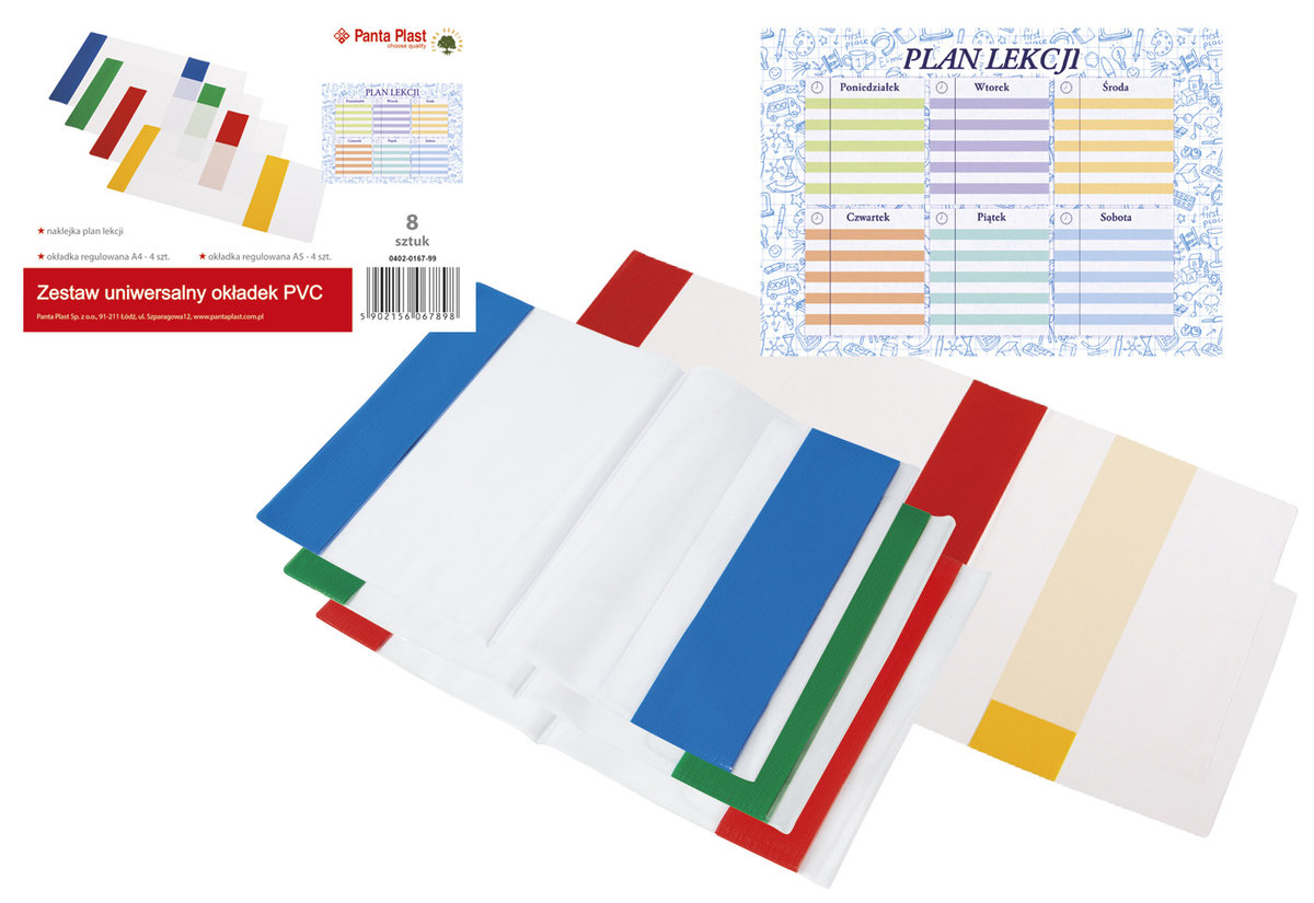 Zestaw okładek Panta Plast uniwersalny pvc - Panta Plast | Sklep EMPIK.COM
