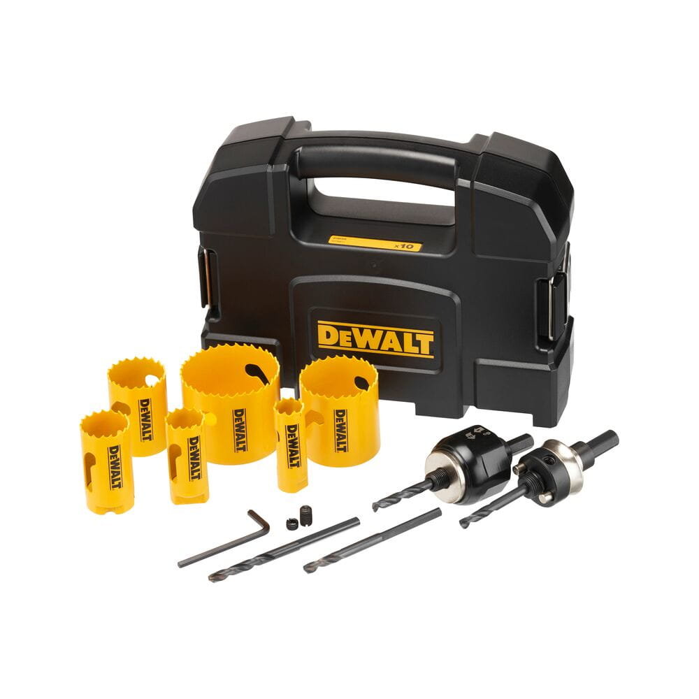 Zestaw otwornic HSS 10szt. DeWalt EXTREME DT90358 z wygodną walizką ...