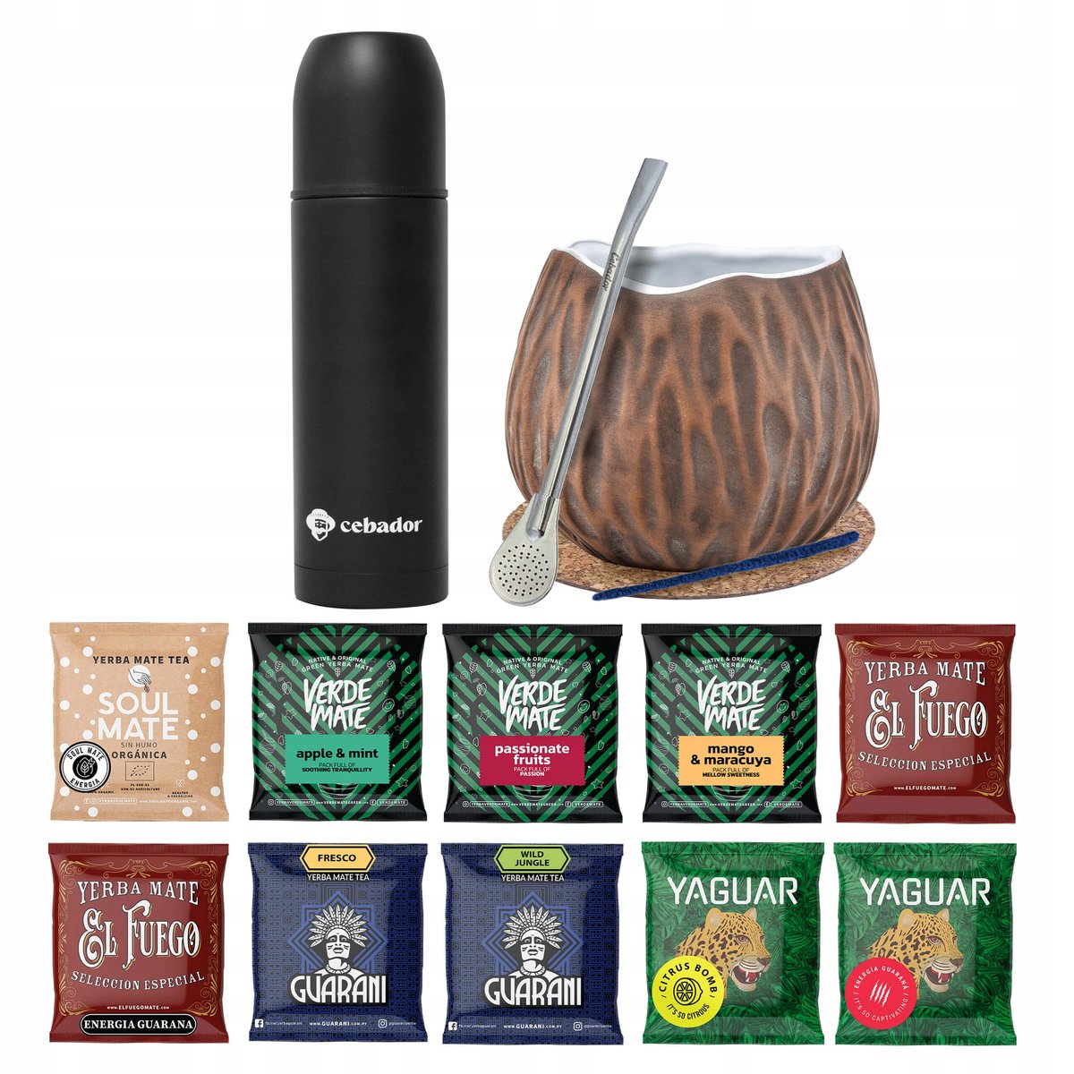 Zestaw Outdoor Yerba Mate 10x50g Kokos Yerbomos Verde Mate Sklep