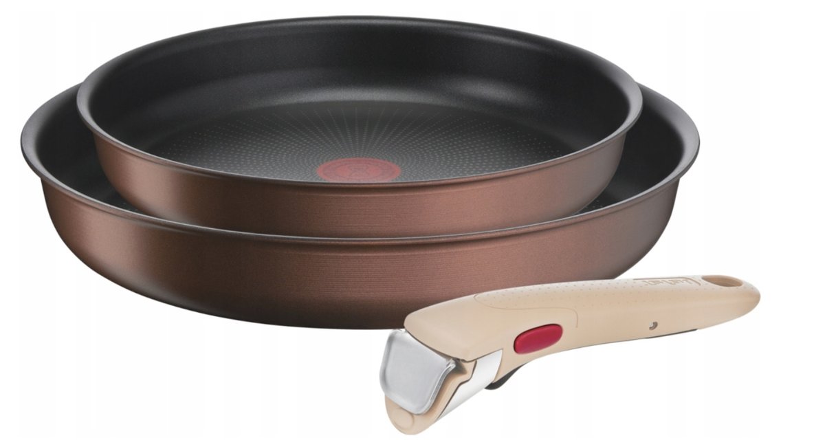 Zestaw patelni 24/28cm TEFAL Ingenio Eco Respect + rączka 3 el. - Tefal | Sklep EMPIK.COM