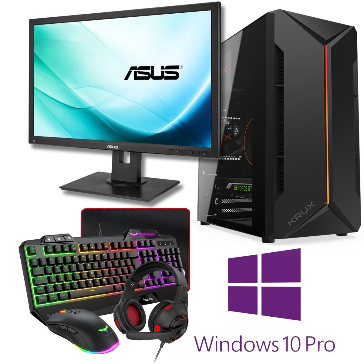 Zestaw Pc Gamingowy I5 Rx 470 16/500 Komputer Stacjonarny Do Gier ...