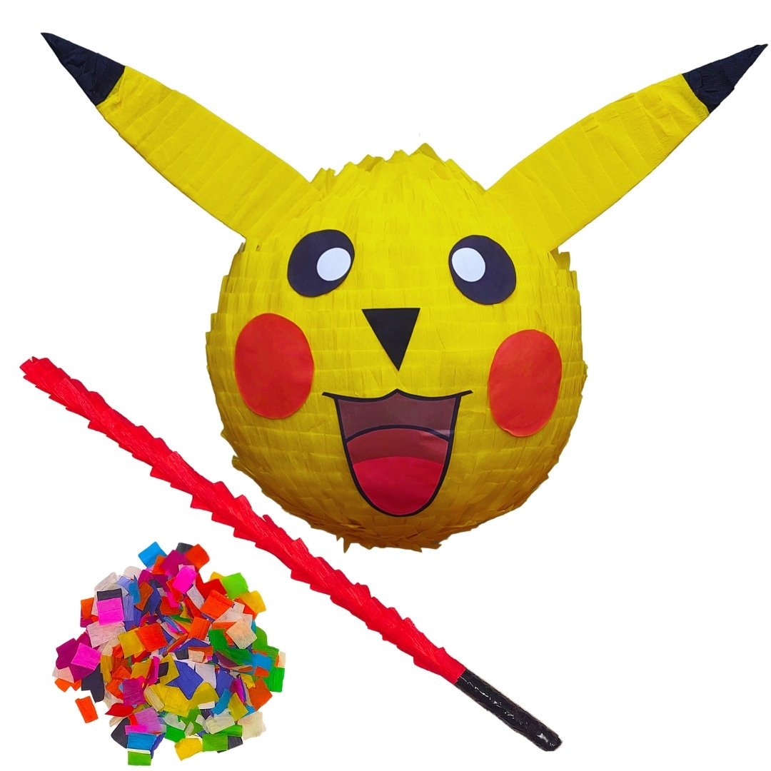 Zestaw PINIATA na urodziny Jak Pokemon + kijek + konfetti Polski ...