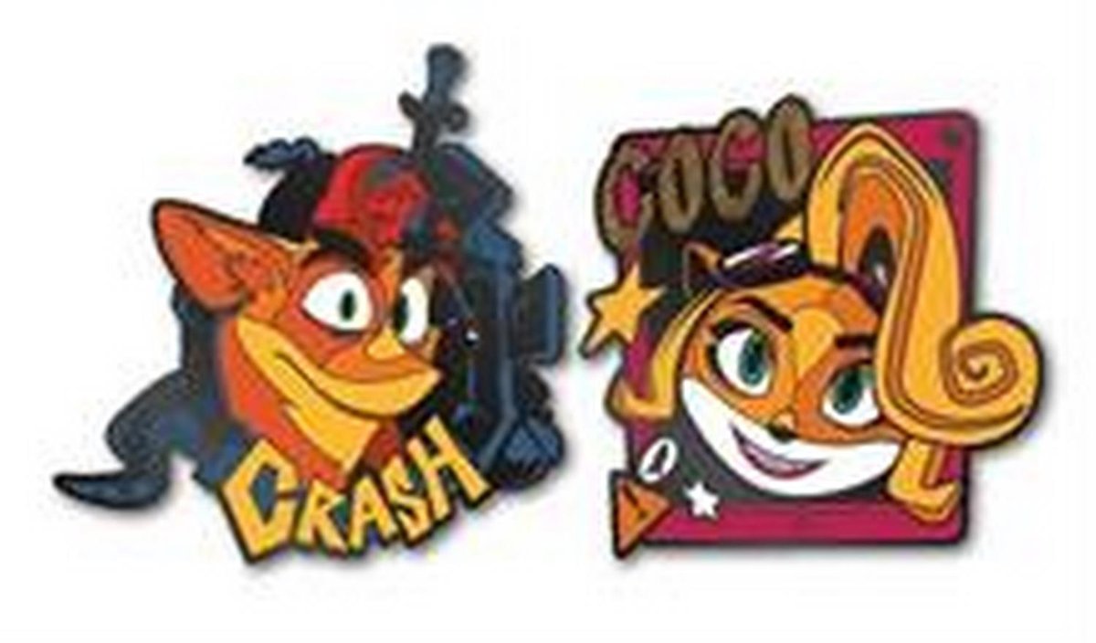 Zestaw Pinów Crash Bandicoot Crash & Coco - Inna marka | Sklep EMPIK.COM