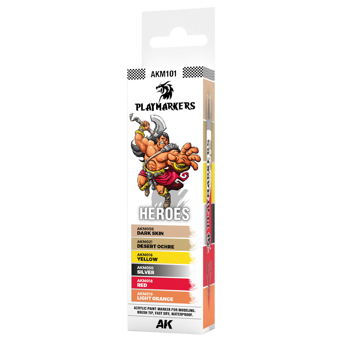 Zestaw Playmarkers Heroes, 6 Kolorów, Ak Interactive - Inna marka ...