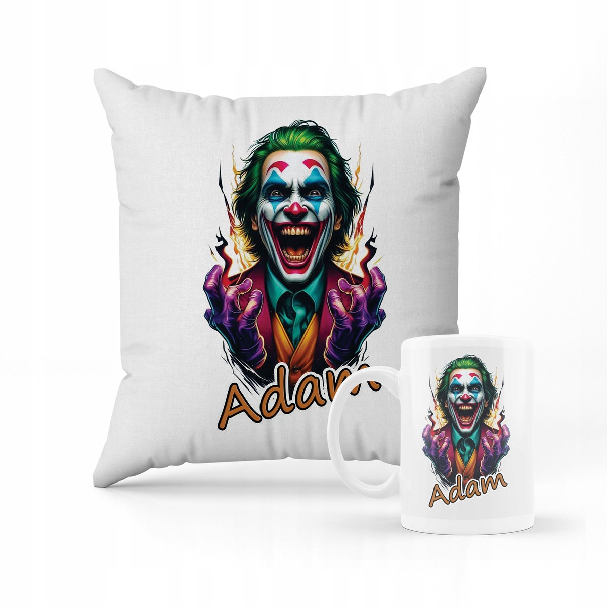 ZESTAW PODUSZKA + KUBEK Prezent Joker+ IMIĘ - Atram | Sklep EMPIK.COM