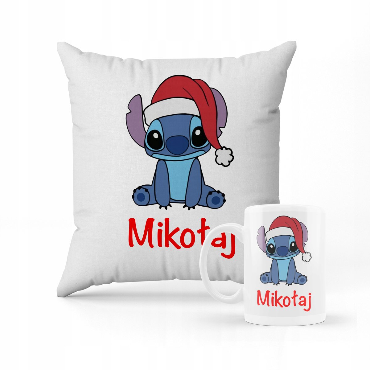 ZESTAW PODUSZKA + KUBEK Z Nadrukiem Prezent Stich Stitch Lilo Bajka #5 ...