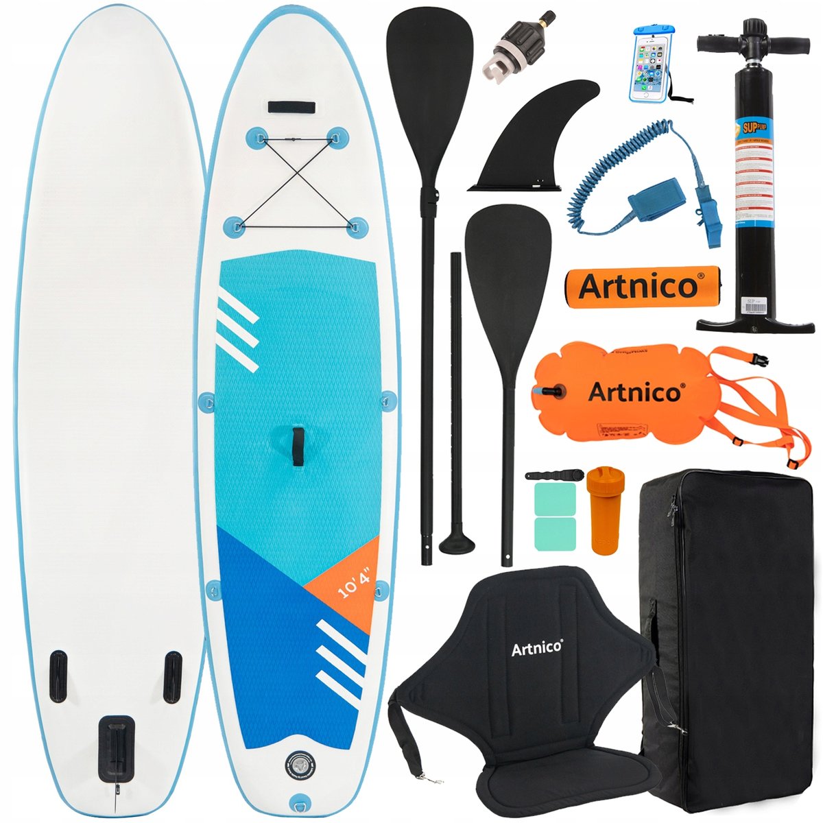 ZESTAW POMPOWANA DESKA SUP 315cm STAND UP PADDLE do PŁYWANIA z ...