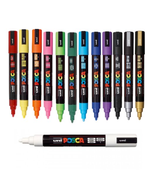 Zestaw POSCA START 12+1 Uni Posca PC-5M - POSCA | Sklep EMPIK.COM