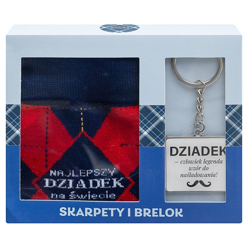 Zestaw prezentowy, Dzień Babci i Dziadka, brelok i skarpetki - Empik ...