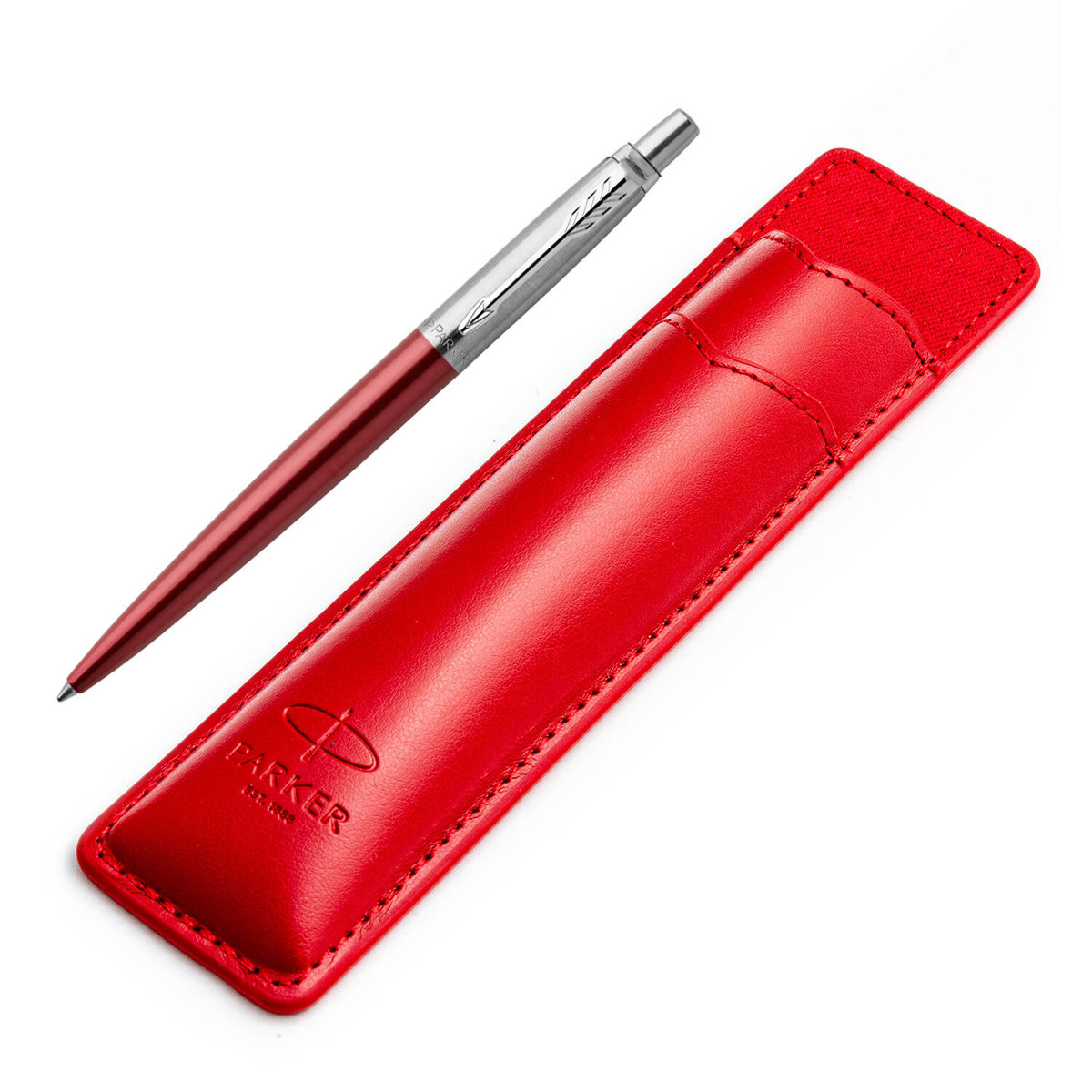 Zestaw prezentowy Parker Jotter Kensington Red w czerwonym wsuwanym ...