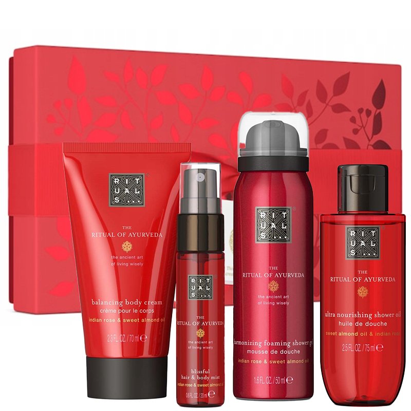 Zestaw prezentowy Rituals The Ritual Of Ayurveda Żel+ Krem+ Olejek ...