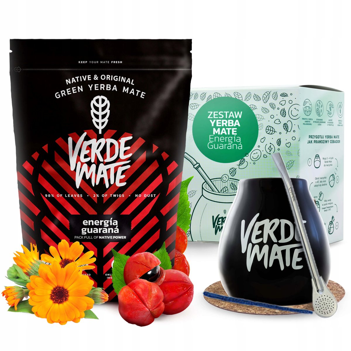 Zestaw Prezentowy Yerba Verde Mate Energia Guarana - Verde Mate | Sklep ...