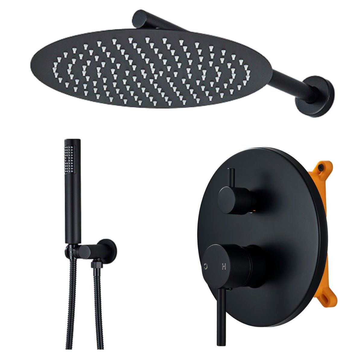 Zestaw Prysznicowy Podtynkowy z Deszczownicą Słuchawką BOX CIRCLE SLIM ...