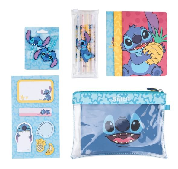 Zestaw przyborów Disney Stitch Dla dzieci do szkoły Notesy Mazaki ...