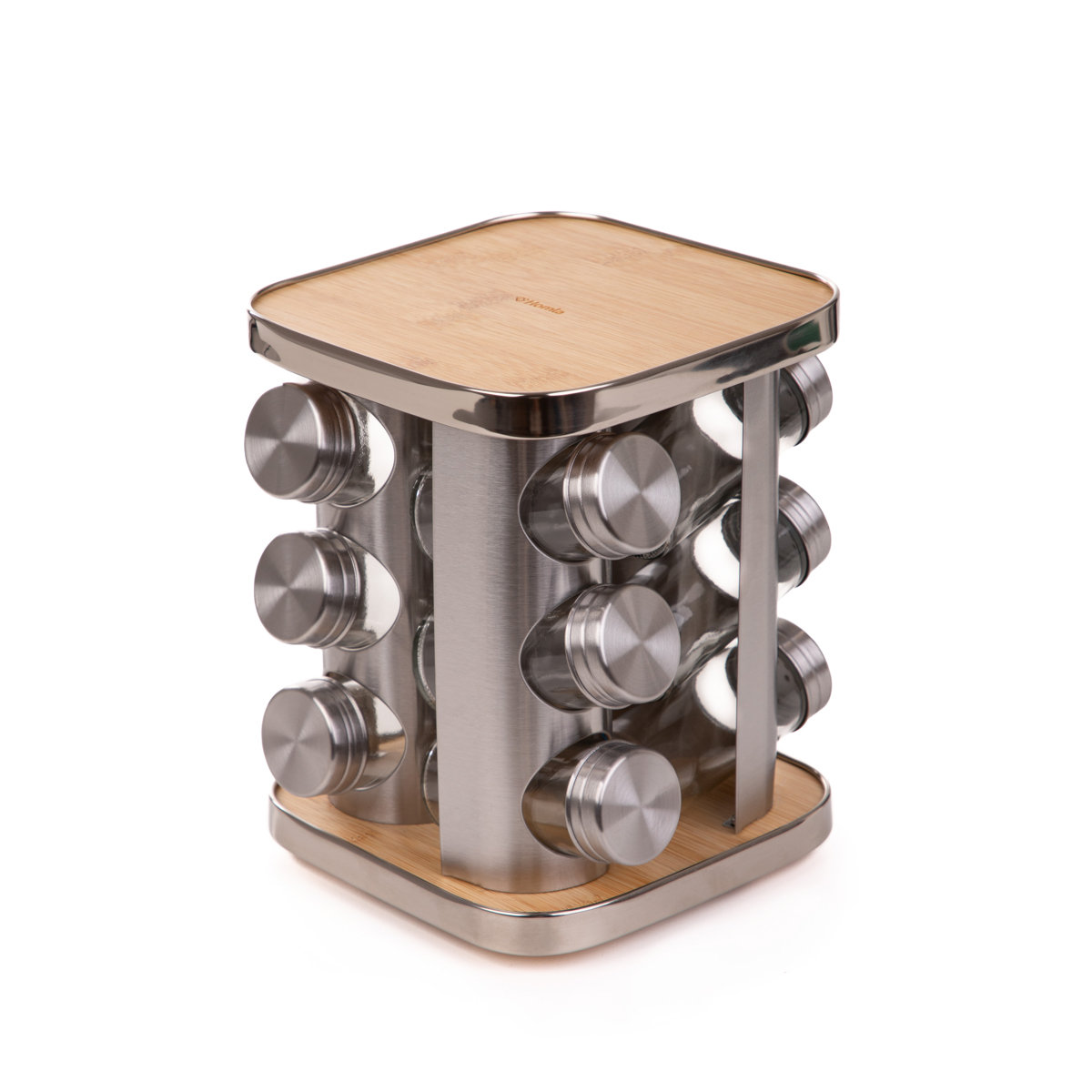 Zestaw Przyprawników Monroy Na Stojaku Obrotowym, 12 Słoiczków 22X17X17 ...