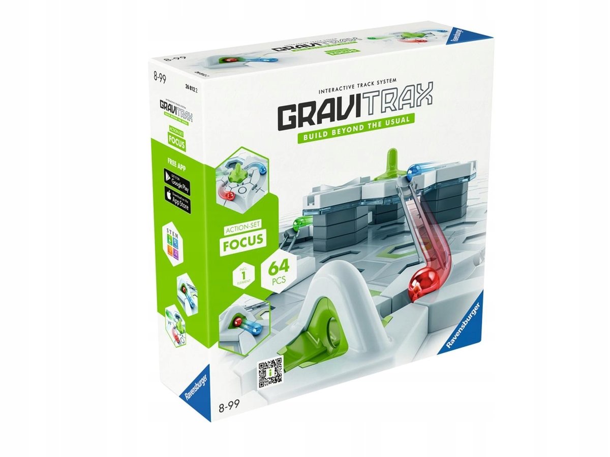 ZESTAW RAVENSBURGER GRAVITRAX Action-Set FOCUS GRA LOGICZNA 64 el. - Gravitrax | Sklep EMPIK.COM