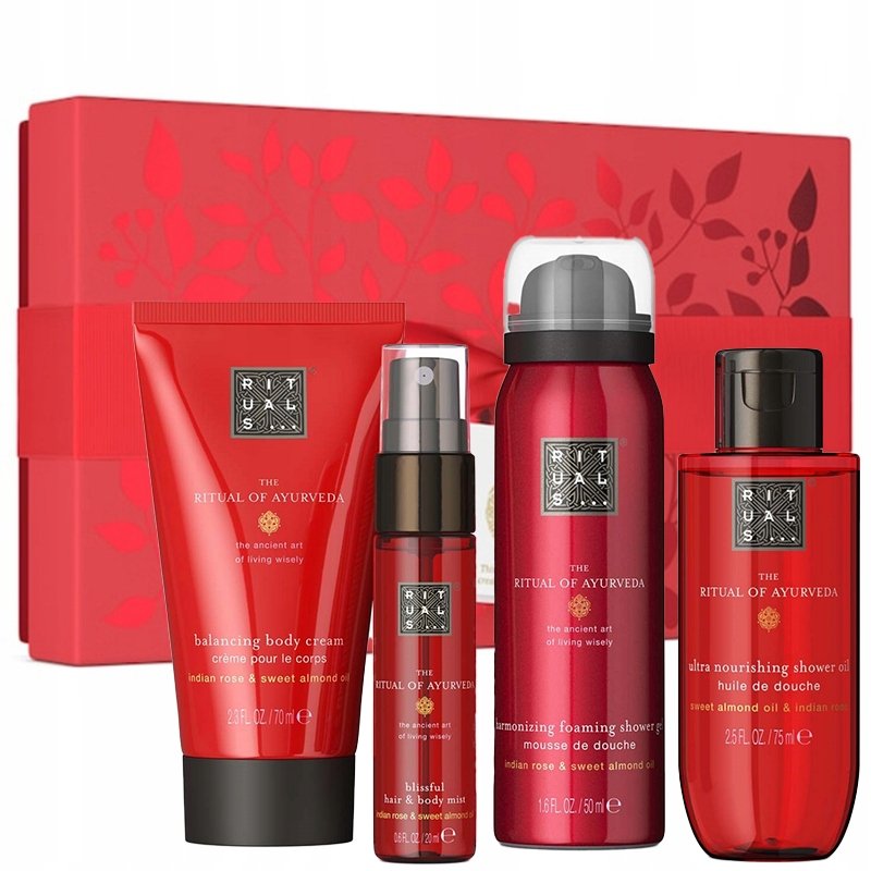 Zestaw Rituals The Ritual Of Ayurveda Pianka Krem Olejek Mgiełka ...
